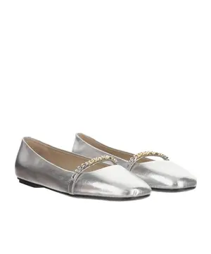 Pinko Embellished Ballet Flats - Grey