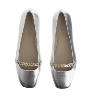 Pinko Embellished Ballet Flats - Grey