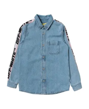 Off-White Logo Detail Denim Shirt