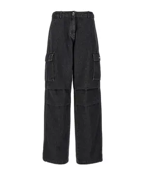 Coperni Denim Wide Leg Cargo Work Pants