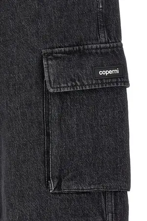Coperni Denim Wide Leg Cargo Work Pants