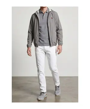 Brunello Cucinelli Logo Embroidered Zip-up Hooded Jacket - No