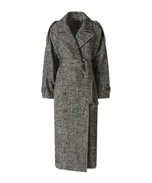 Pinko Double-breasted Belted Coat