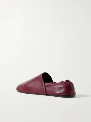 Khaite Banks Ballet Flats - Wine Red
