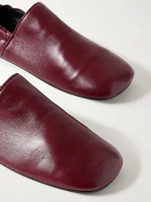 Khaite Banks Ballet Flats - Wine Red