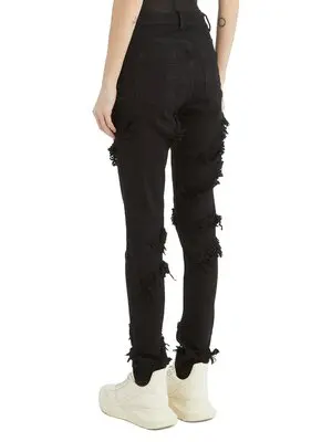 Rick Owens Distressed Design Jeans
