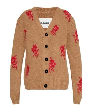 JIL SANDER Floral Cardigan