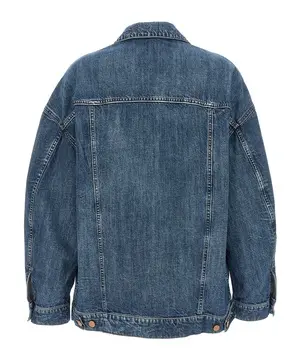 3x1 Lapel Long-sleeved Denim Coat