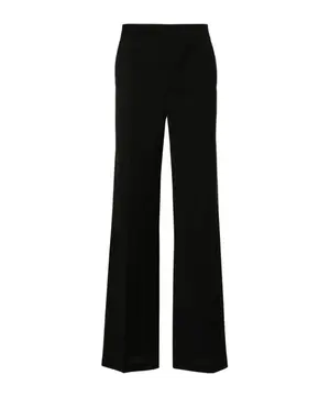 Rick Owens Dietrich Pressed Crease Trousers - Black