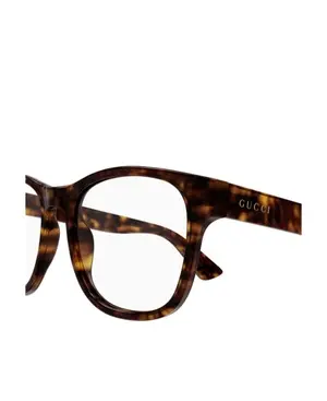 Gucci Square Frame Eyeglasses - Brown