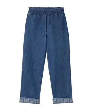 Fendi Jeans With Ff Logo Detail