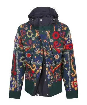 Sacai Patchwork Hooded Jacket