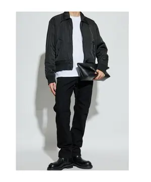 Balmain Logo Printed Bomber Jacket