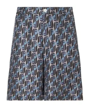 Fendi Printed Silk Shorts