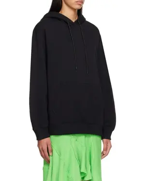 MSGM Logo Trimmed Hoodie - Black