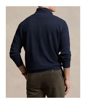 Polo Ralph Lauren Embroidered Logo Quarter-zip Pullover - Black