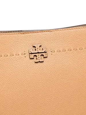 Tory Burch Mcgraw Double T Logo Plaque Bucket Bag