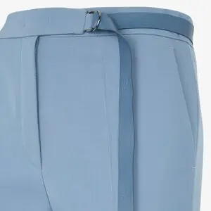 Fendi Wool Gabardine Trousers - Blue