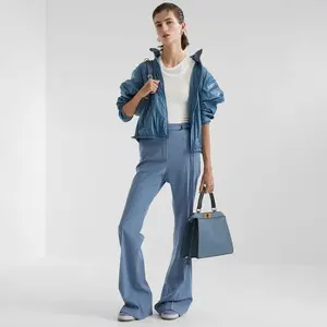 Fendi Wool Gabardine Trousers - Blue