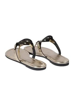 Tory Burch Miller Flat Sandals - Gold