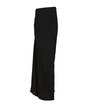 Alaïa Soft Jersey Draped Skirt