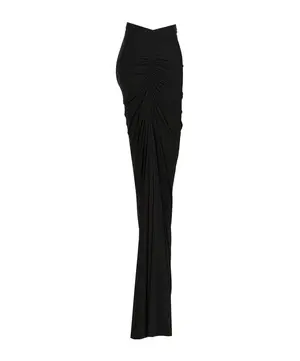 Alaïa Soft Jersey Draped Skirt