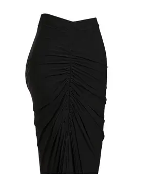 Alaïa Soft Jersey Draped Skirt