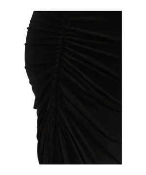 Alaïa Soft Jersey Draped Skirt