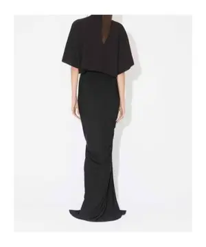 Alaïa Soft Jersey Draped Skirt