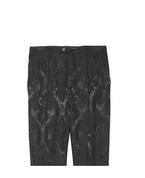 Saint Laurent Paisley Jacquard Straight Trousers