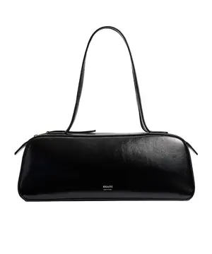 Khaite Simona Zipped Shoulder Bag - Black