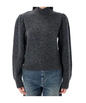 Isabel Marant Étoile Turtleneck Puff-sleeve Sweater