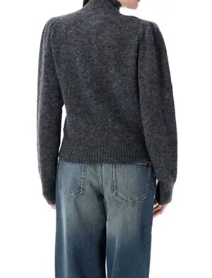 Isabel Marant Étoile Turtleneck Puff-sleeve Sweater