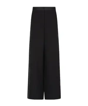 Giorgio Armani Embellished Silk Trousers
