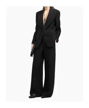 Giorgio Armani Embellished Silk Trousers