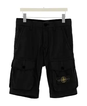 Stone Island Logo Badge Detail Bermuda Shorts