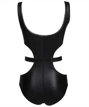 Versace Cut-out Detailed Belted Bodysuit