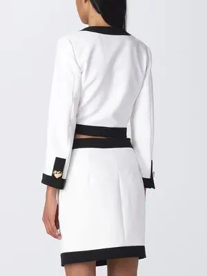 Moschino Heart Embellished Cropped Jacket