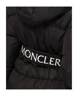 Moncler Belted Puffer Jacket With Removable Hood