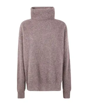 UMA WANG High Neck Ribbed Sweater