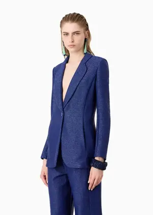 Giorgio Armani Woven Jacquard Blazer