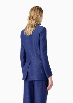 Giorgio Armani Woven Jacquard Blazer