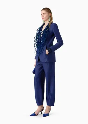 Giorgio Armani Woven Jacquard Blazer