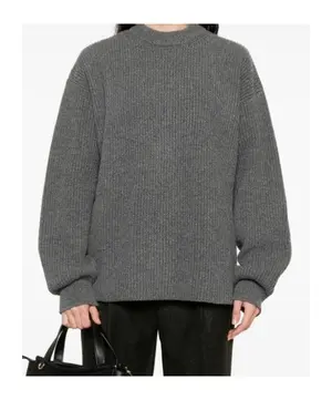 JIL SANDER Crew Neck Sweater With Asymmetrical Detail