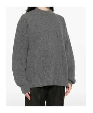 JIL SANDER Crew Neck Sweater With Asymmetrical Detail