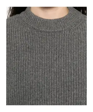 JIL SANDER Crew Neck Sweater With Asymmetrical Detail