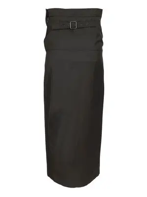 LEMAIRE Slited Straight Hem Midi Skirt