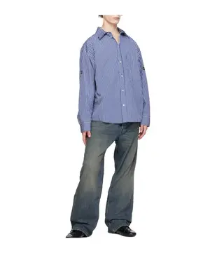 Balenciaga Button-up Striped Shirt