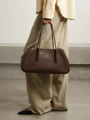 THE ROW Alger Leather Shoulder Bag