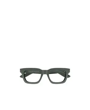 Alexander McQueen Rectangle Frame Eyeglasses - Gray
